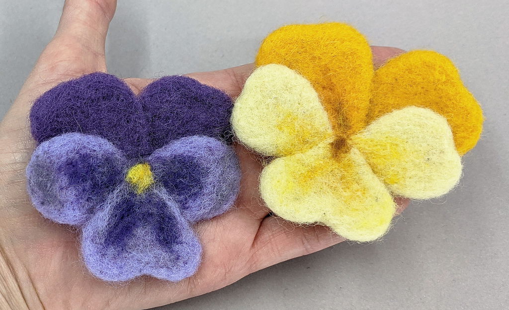 Craft: Needle Felt a Pansy Brooch Tutorial, On-Demand Video | Culture ...