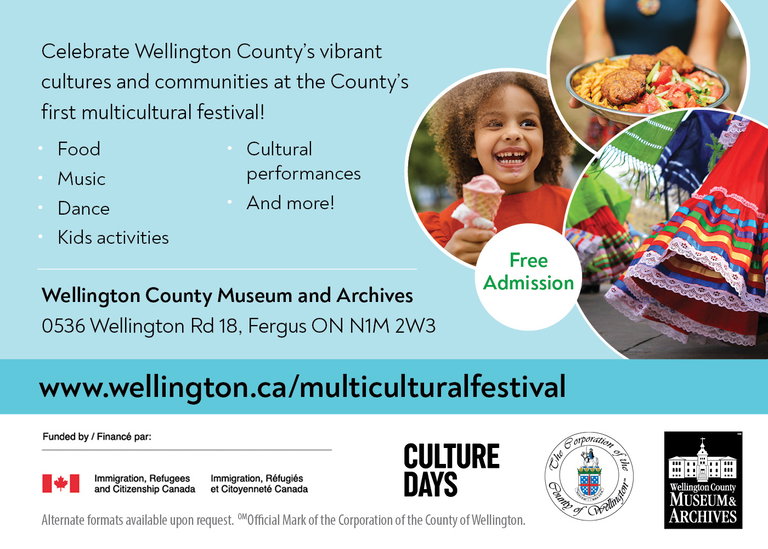 Wellington County Multicultural Festival | Culture Days 2023